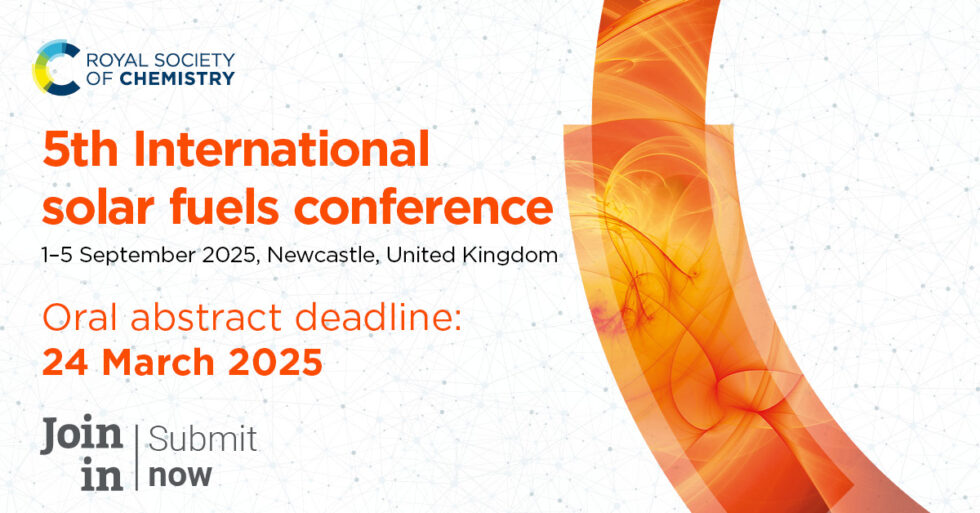 5th International solar fuels conference - SUNERGY ☀️⛽ 🧱